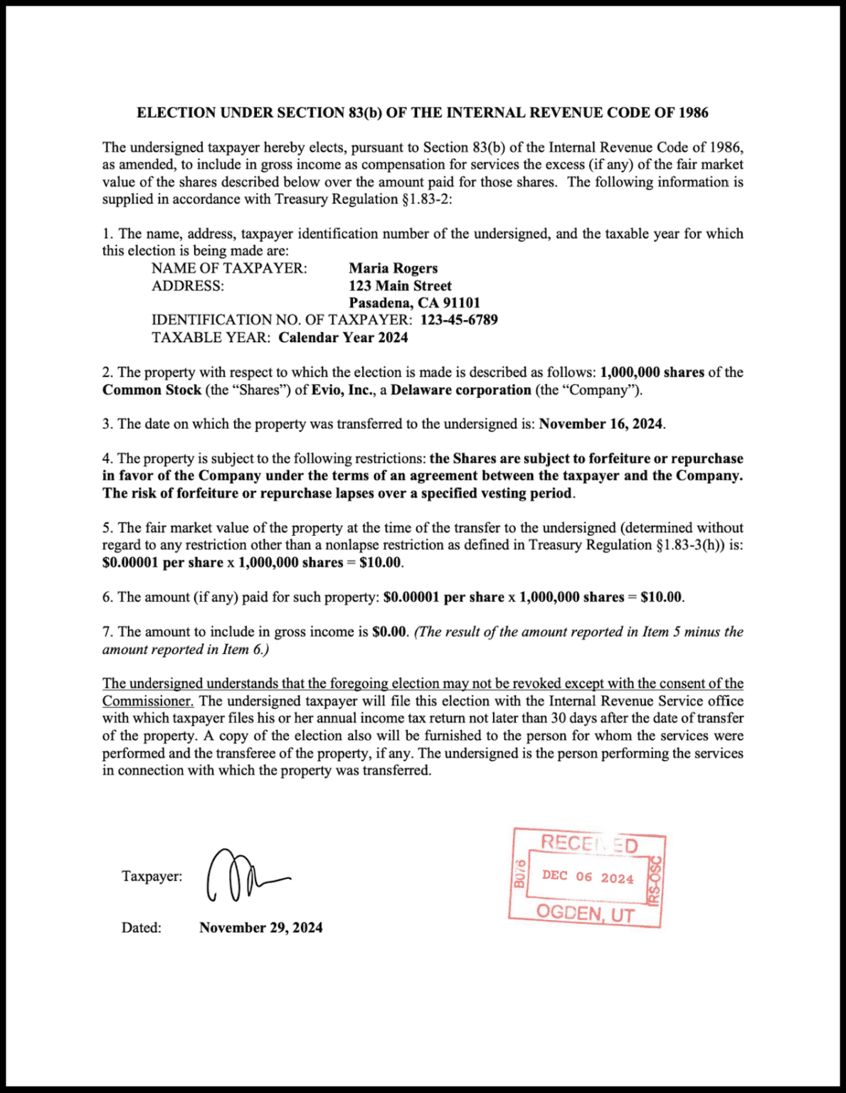 How To File Your 83(b) Election: A Step-by-Step Guide with Pictures ...